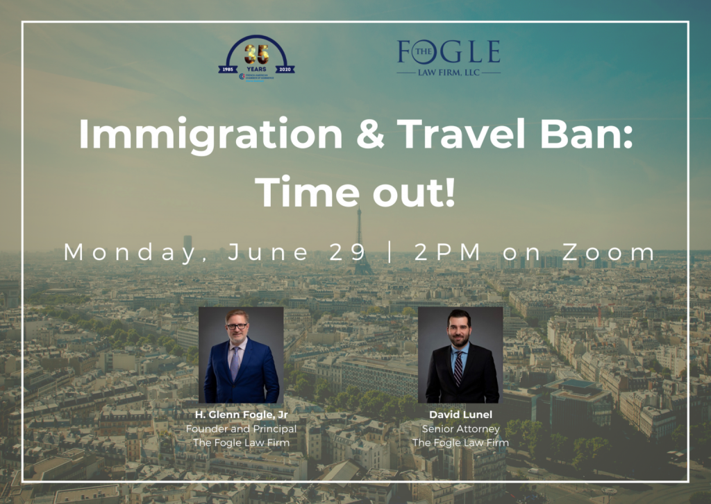 Fogle Law Firm presents webinar for French-American Chamber of Commerce ...